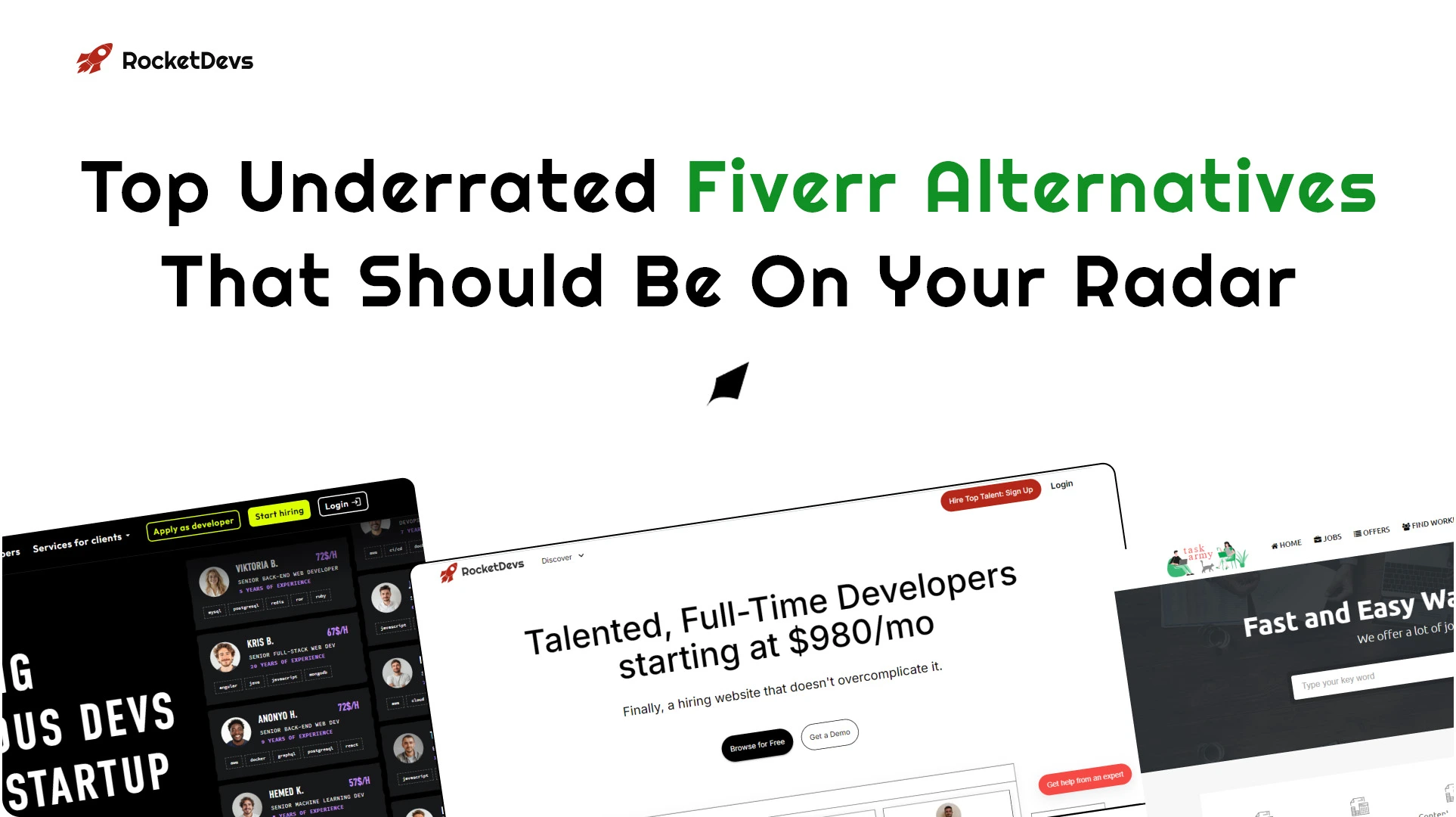 Top 15 Underrated Fiverr Alternatives (2025) | RocketDevs Blog | RocketDevs